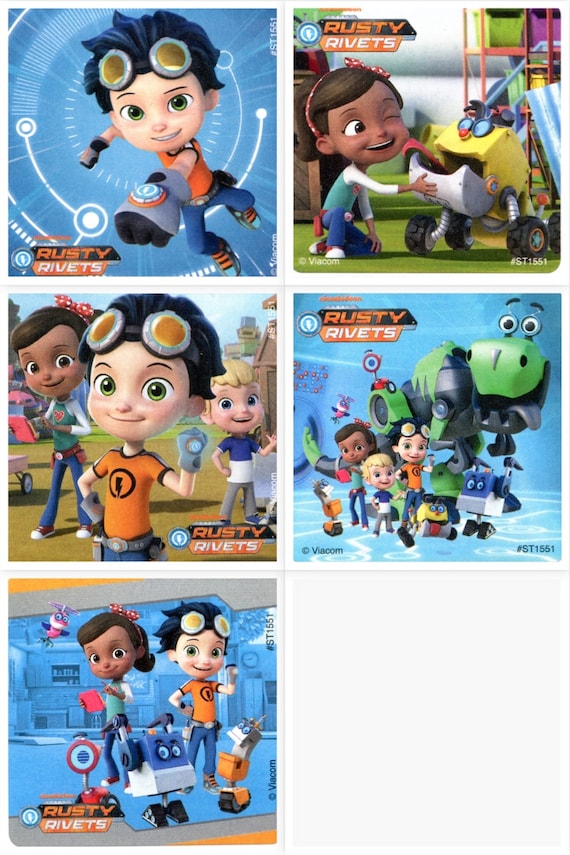 Rusty Rivets Stickers Birthday Party Envelope Seals Party - Etsy UK