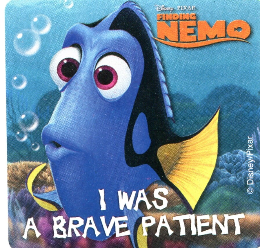 Nemo Stickers Patient Rewards Finding Nemo Great Patient - Etsy