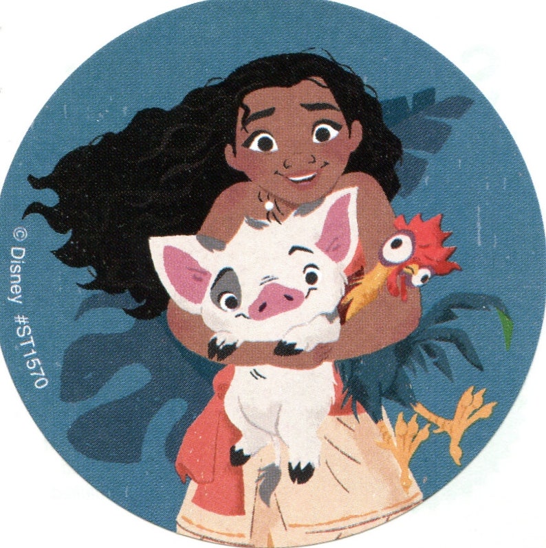 Moana Stickers - Moana Stickers Party - Envelope Seals, Party Favors ...