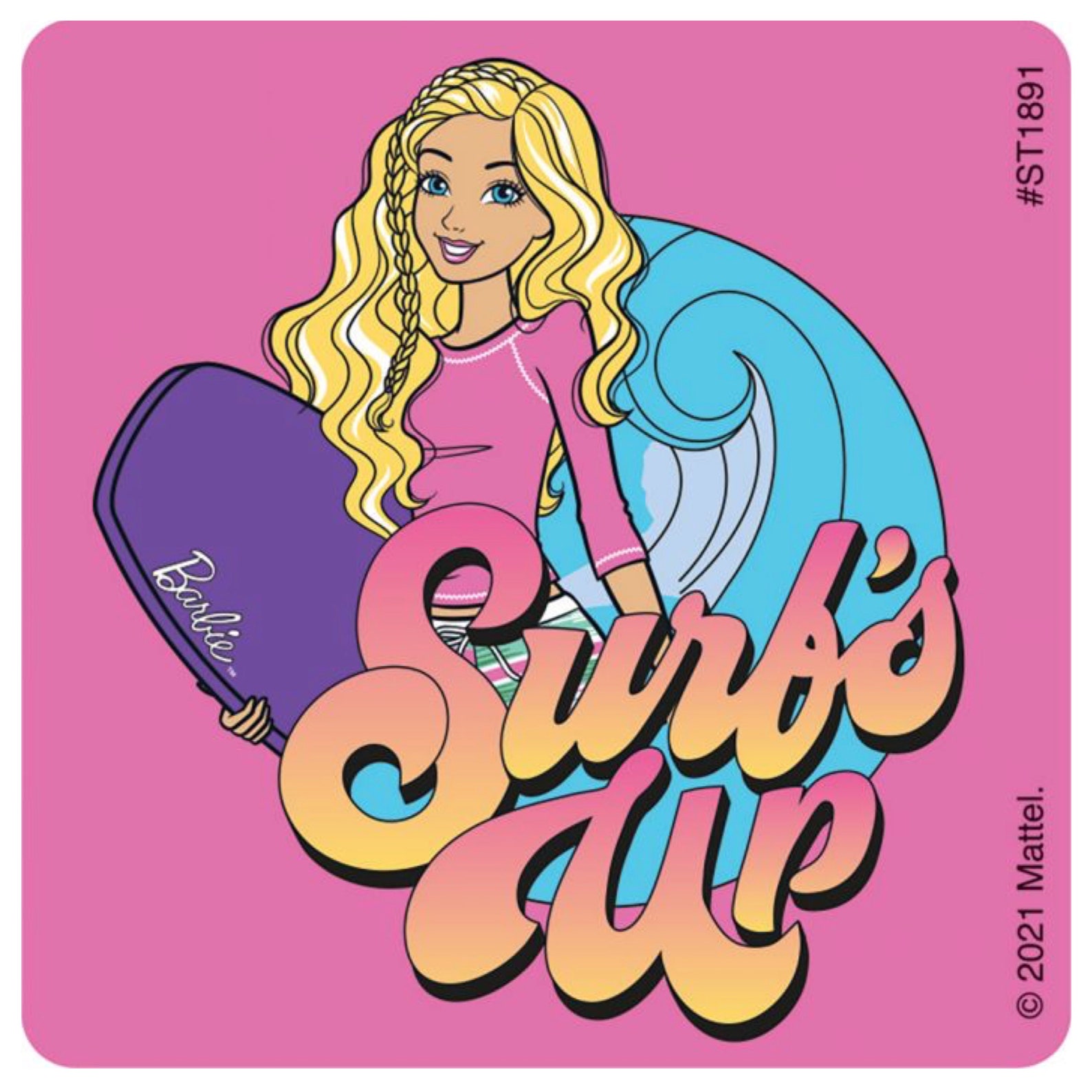 Licensed Barbie Stickers - Envelope Seals, Favours, Reward, Merit ...