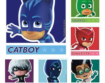 PJ Masks Stickers Envelope Seals Party Favors Reward | Etsy