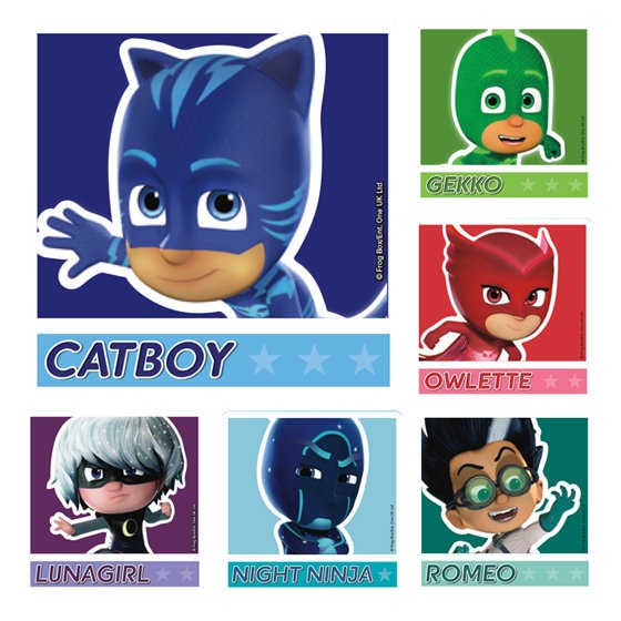 PJ Masks Stickers - Disney - Envelope Seals, Party Favors, Reward ...