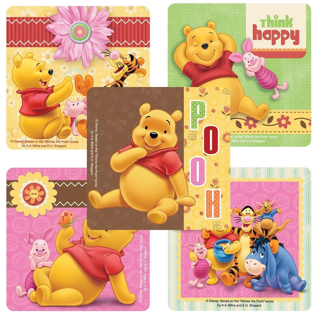 Winnie the Pooh Stickers - Winnie Pooh Party - Envelope Seals, Party ...