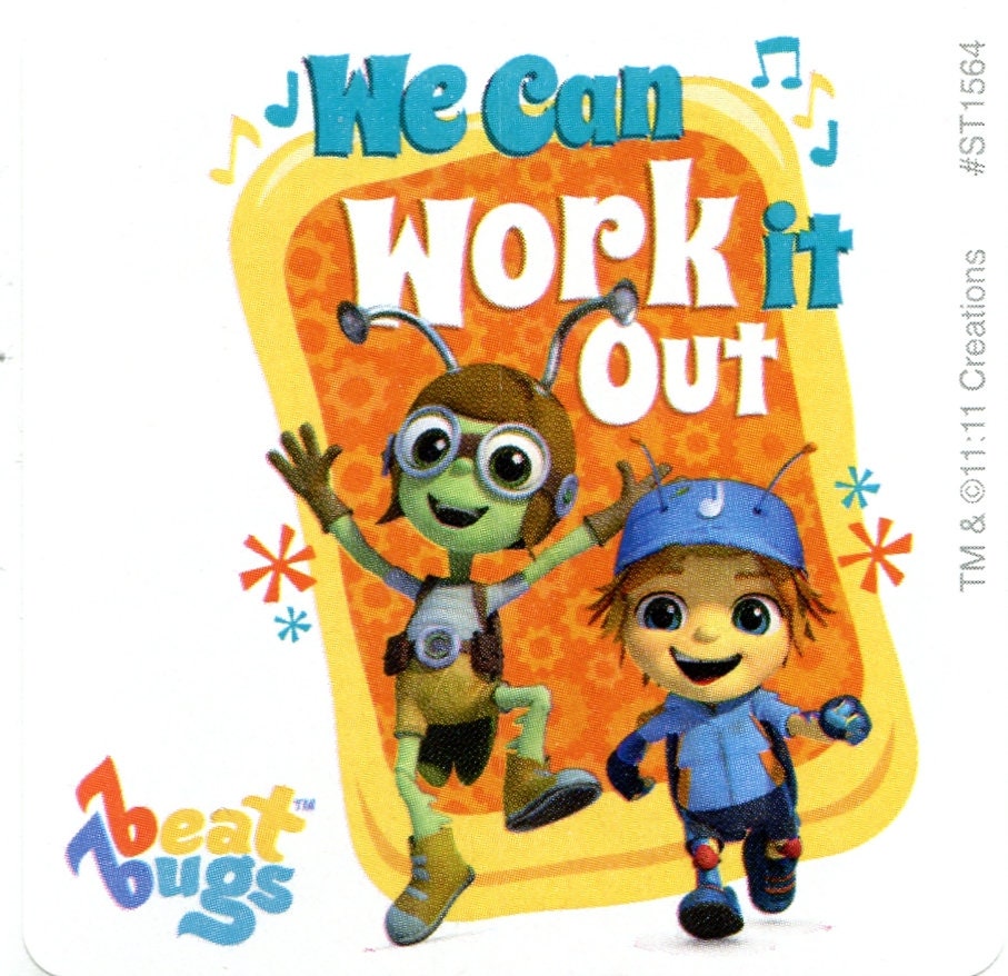 Beat Bugs Stickers - Beat Bugs Party - Envelope Seals, Party Favors ...