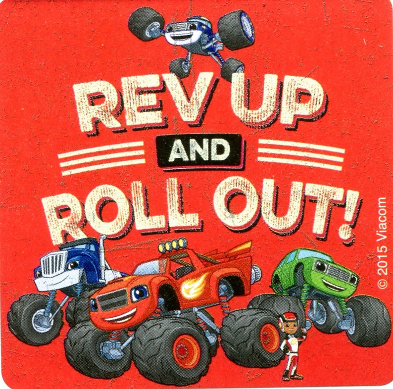 Blaze and the Monster Machines Stickers - Crusher - Envelope Seals ...
