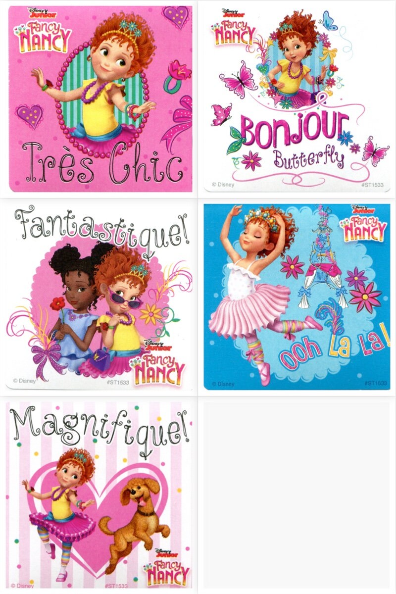 Fancy Nancy Stickers - Fancy Nancy Party - Envelope Seals, Party Favors ...