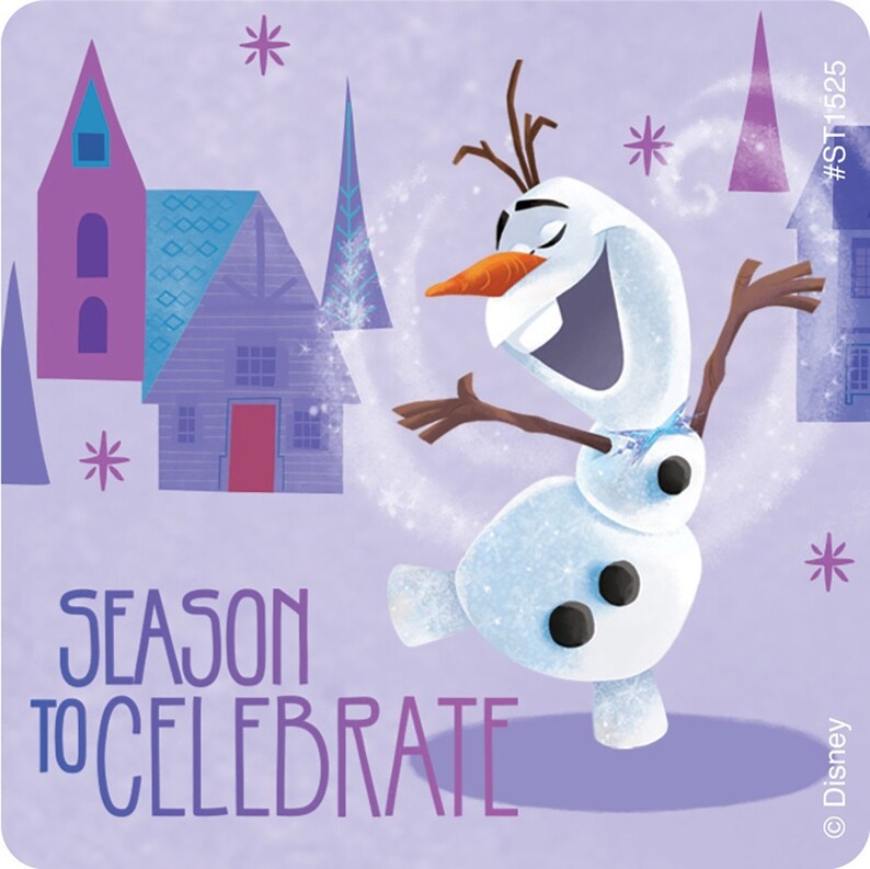Olaf Stickers Frozen Birthday Party Olaf Party Favors - Etsy