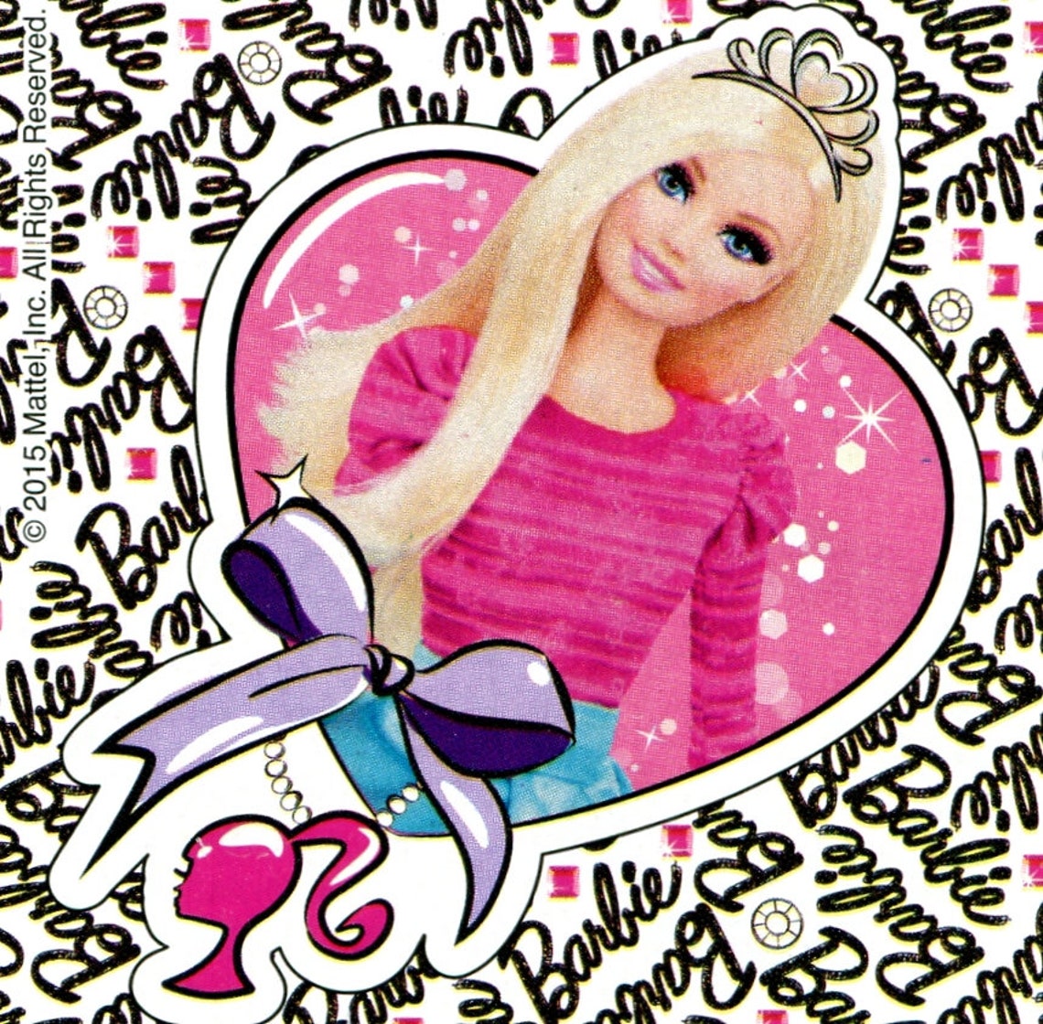 Licensed Barbie Stickers - Envelope Seals, Favours, Reward, Merit ...
