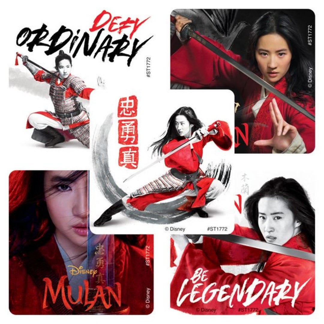 Mulan Stickers - Mulan Movie - Envelope Seals, Party Favors, Reward ...