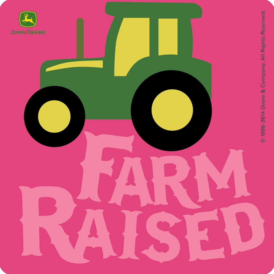 John Deere Stickers - Pink John Deere Girls - Envelope Seals, Party ...