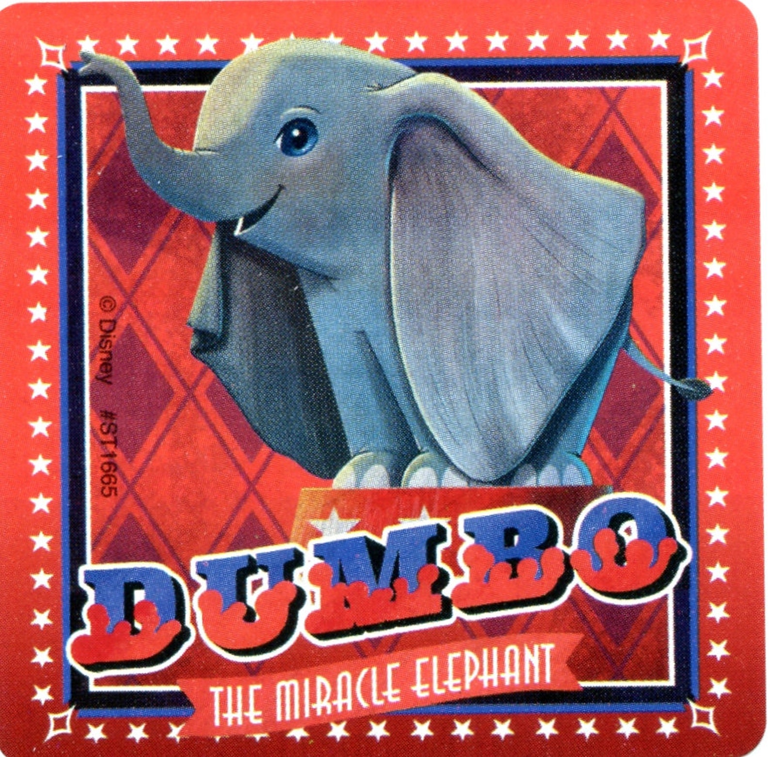 Dumbo Stickers - Disney Magnificent Dumbo Birthday Stickers - Envelope ...
