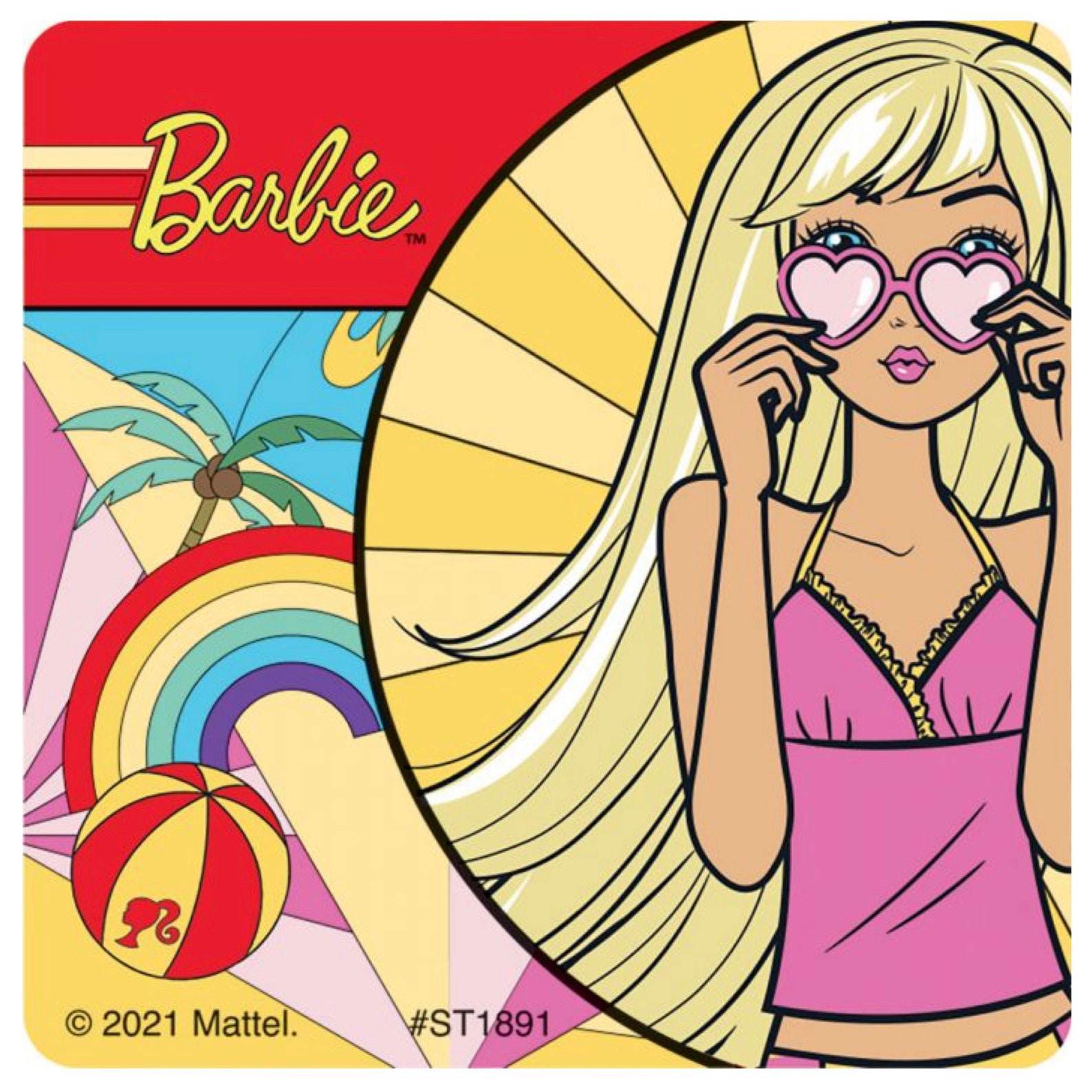 Licensed Barbie Stickers - Envelope Seals, Favours, Reward, Merit ...