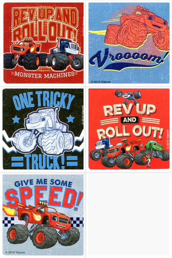 Blaze and the Monster Machines Stickers Crusher Envelope | Etsy