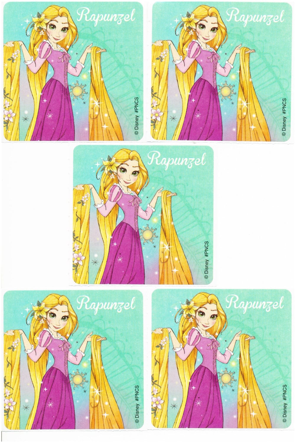 Disney Princess Rapunzel Stickers Envelope Seals Favors - Etsy