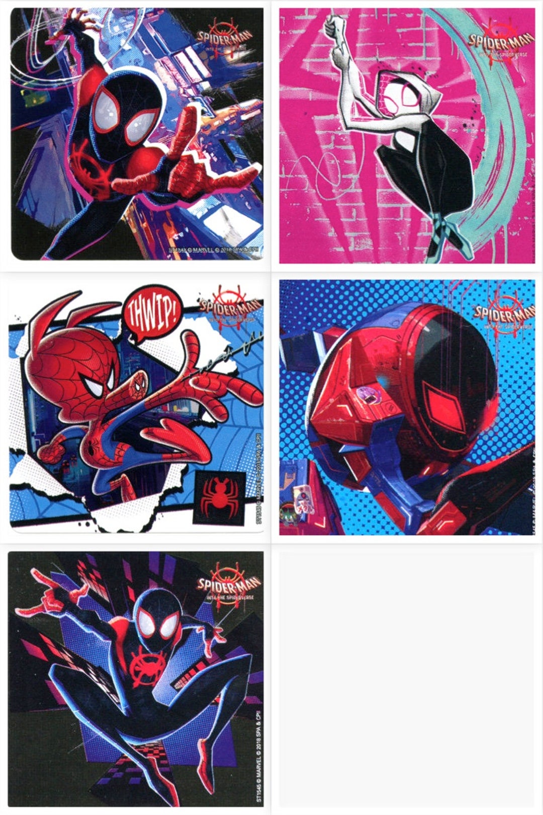 Spider-man Stickers - Into the Spider-verse - Envelope Seals, Party ...