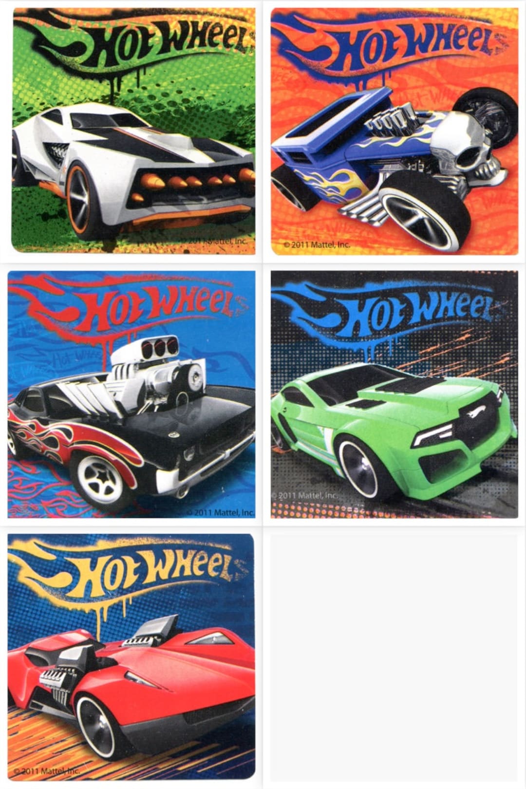 Hot Wheels Stickers - Hot Wheels Classic - Envelope Seals, Party Favors ...