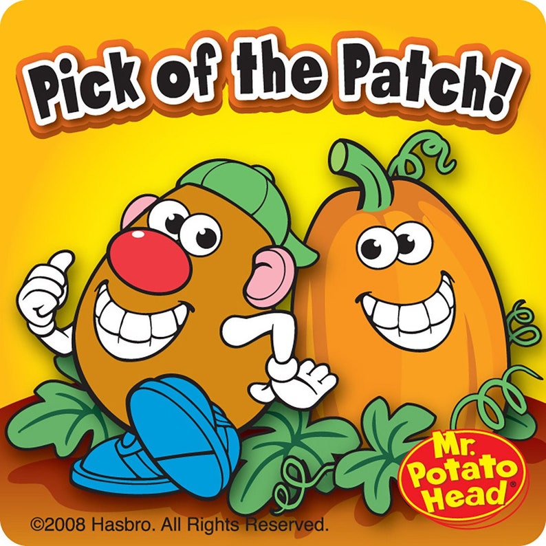 Potato Head Stickers Potato Head Halloween Stickers Envelope Seals ...