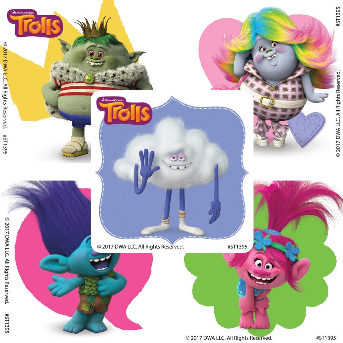 Trolls Stickers Trolls Birthday Trolls Party Princess Poppy Party ...