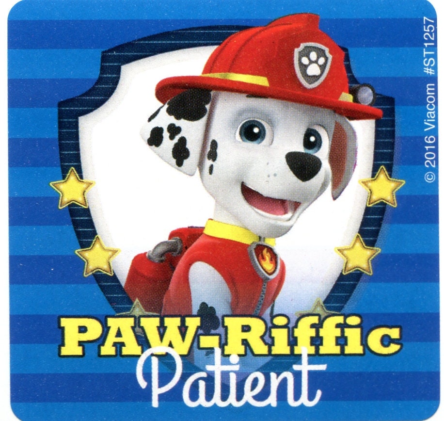 Paw Patrol Stickers Patient Rewards Great Patient Envelope | Etsy