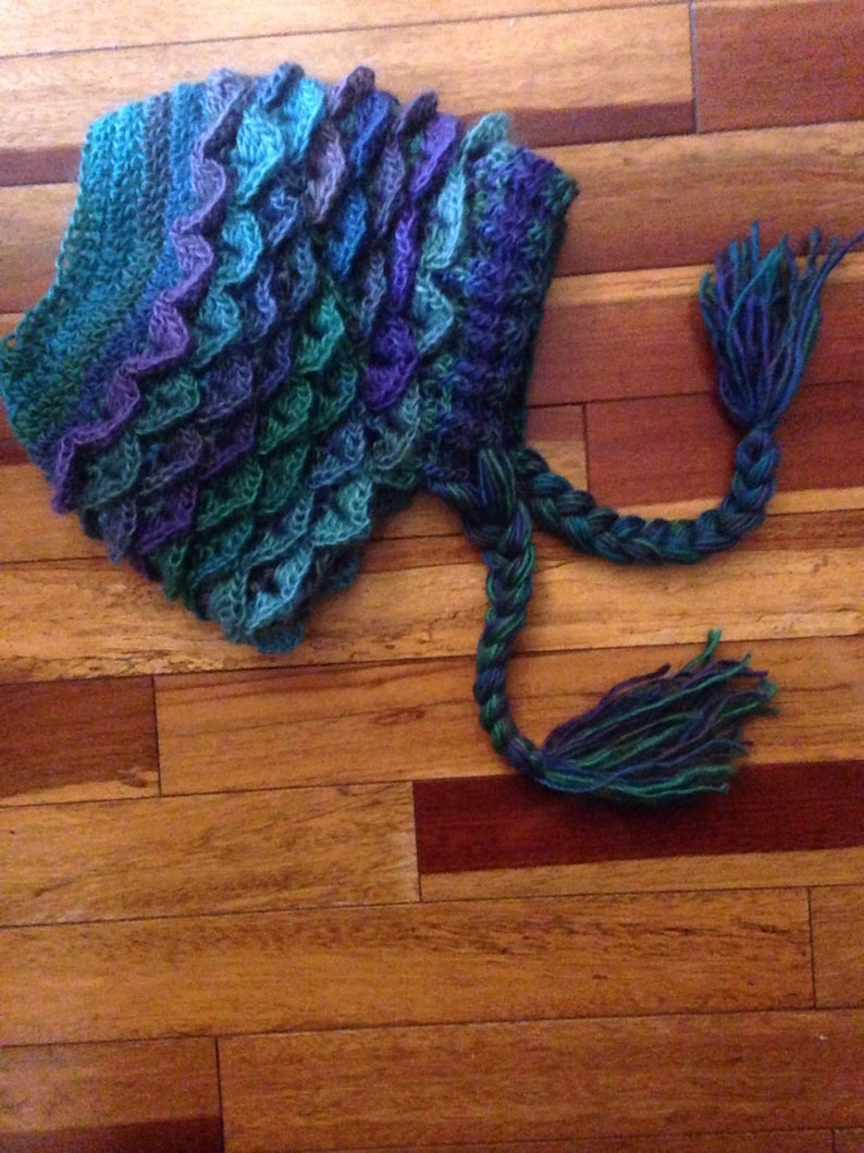 Crochet Messy Bun Hat Pattern, Dragon Scale Crochet Pattern, Messy Bun ...