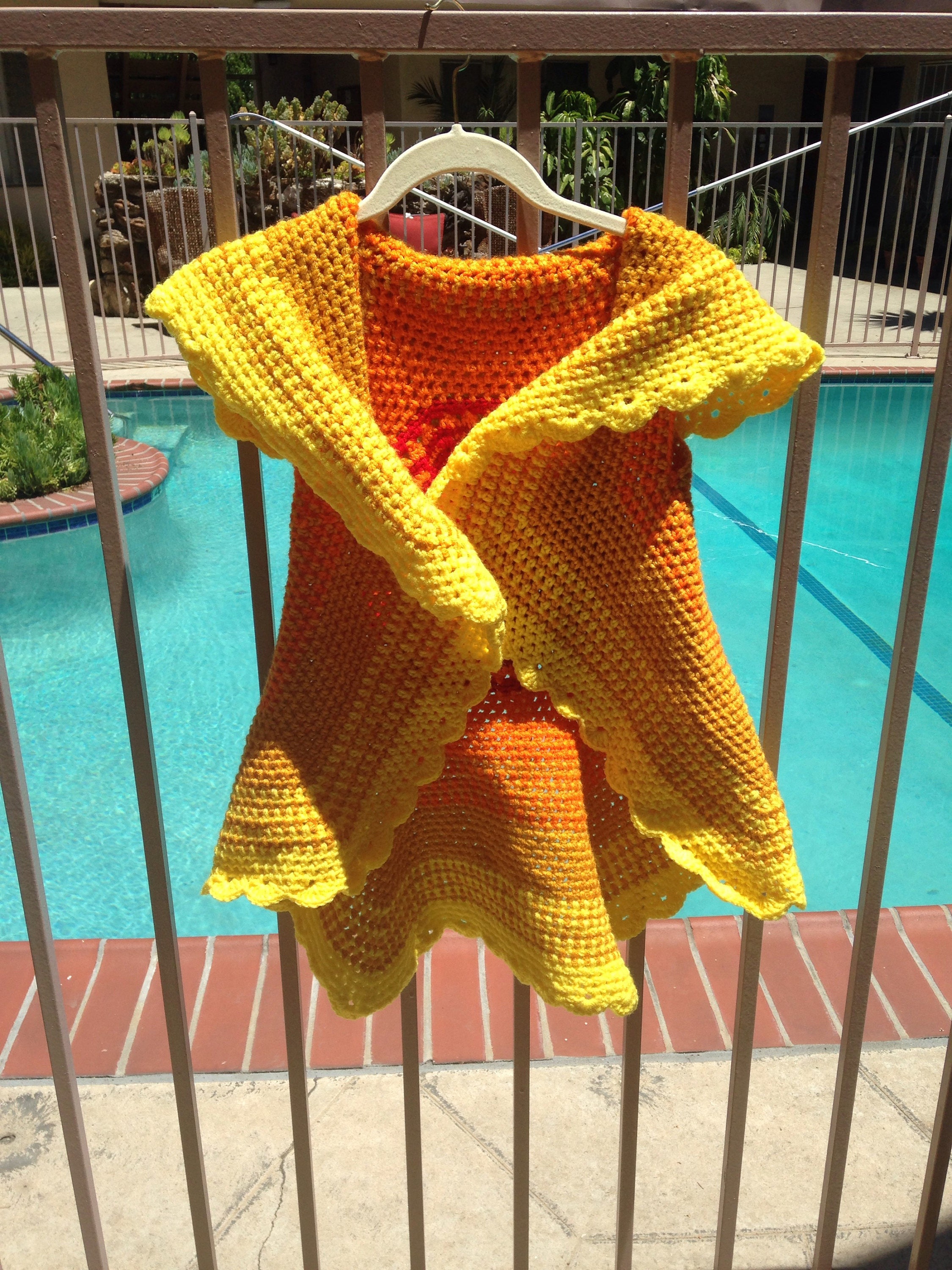 Crochet Pattern, Circle Jacket, Sunburst Jacket Pattern, How to Crochet ...