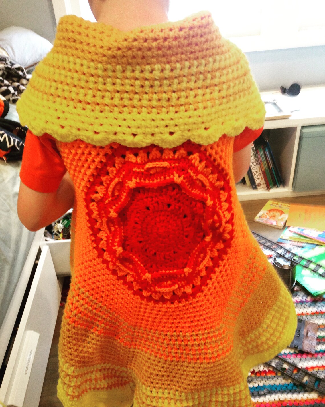 Crochet Pattern, Circle Jacket, Sunburst Jacket Pattern, How to Crochet ...