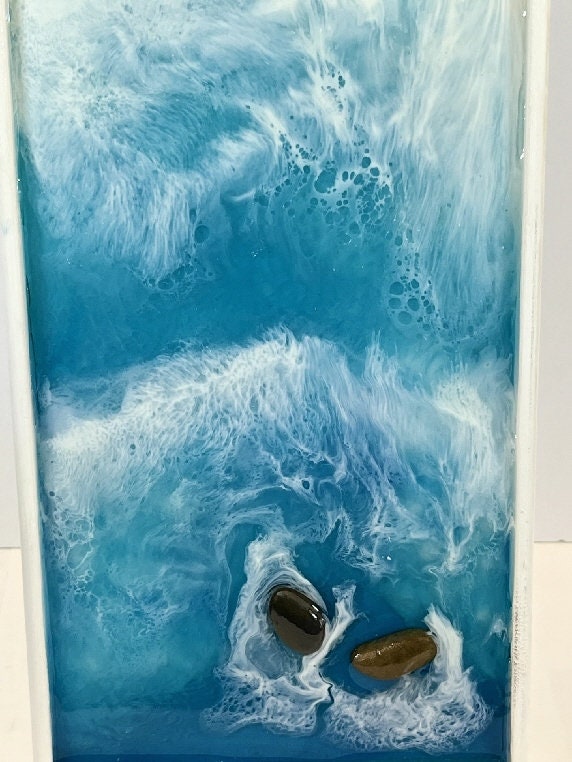 Forest by the Ocean, Resin Art, Fun Signs, Resin Sign, Deer, - Etsy