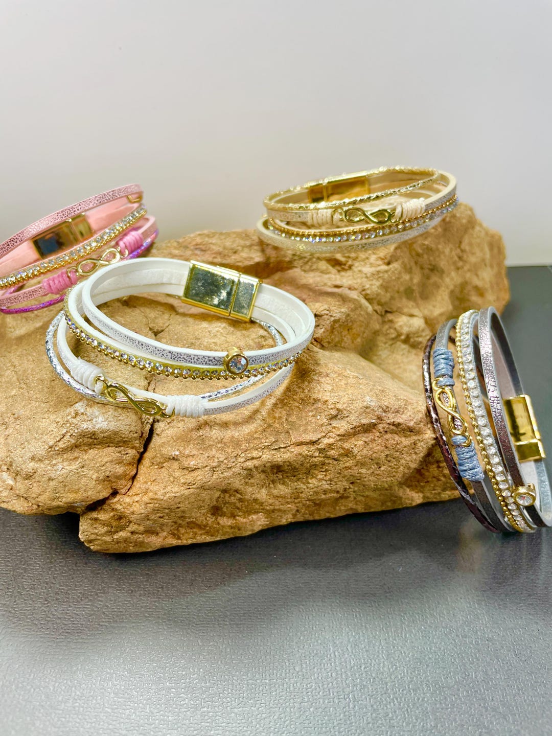 Leather Bracelets, Infinite Grace Leather Wrap, Faith & Fringe Bracelet ...