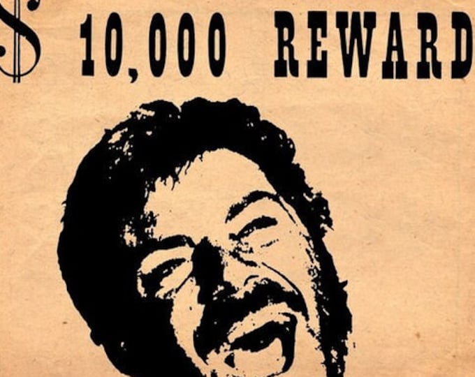 For A Few Dollars More El Indio Wanted Poster Gian Maria Volonté Prop ...