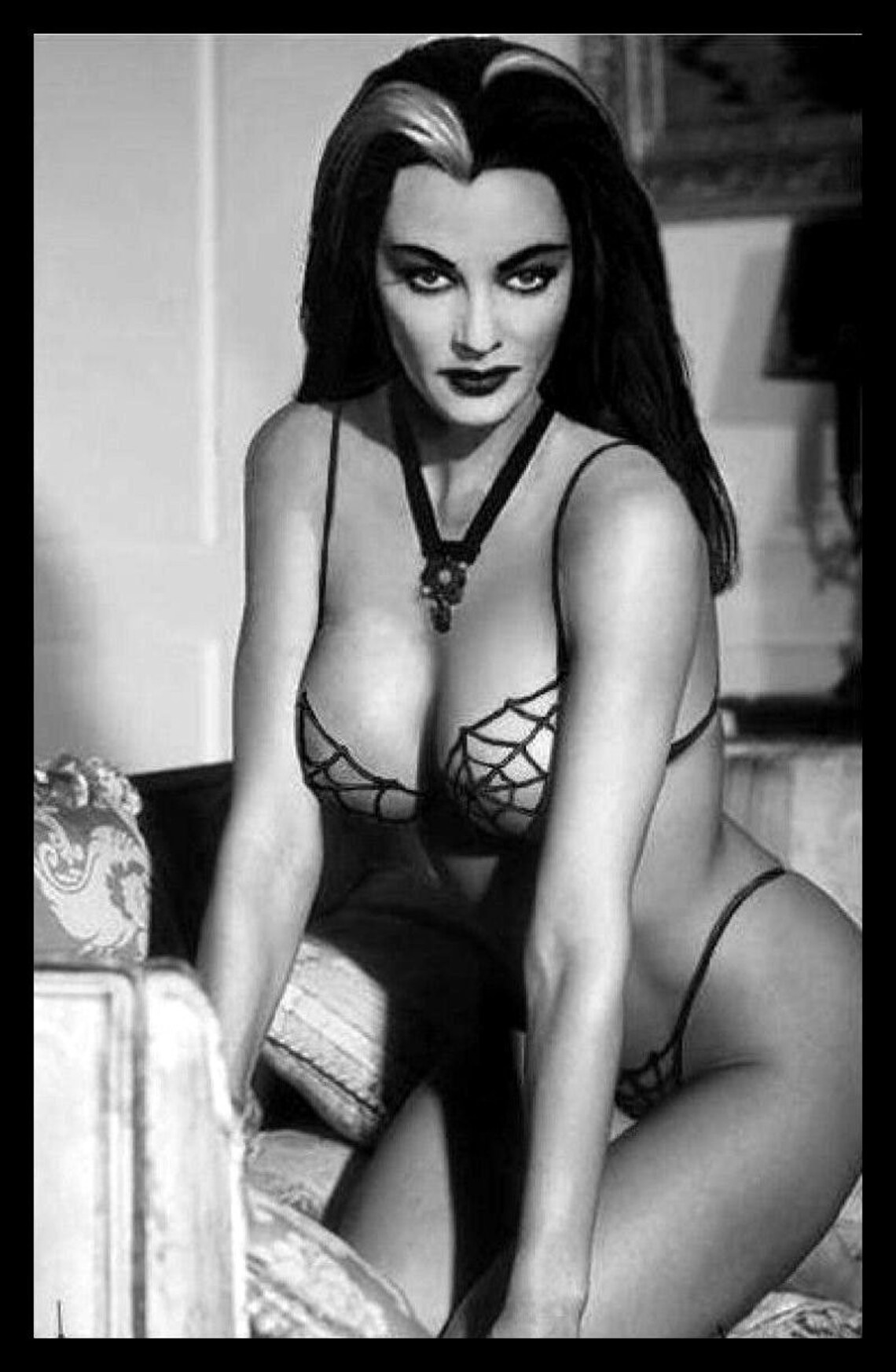 Lily Munster Sexy Vamp Magnetic Poster Fridge Magnet 6x8 Canvas Print Etsy
