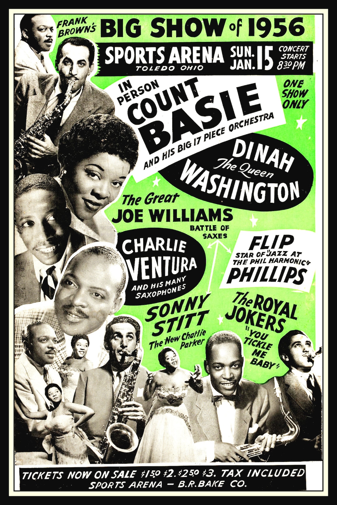 Count Basie Big Band Concert FRIDGE MAGNET 6x8 Large Magnetic Poster - Etsy