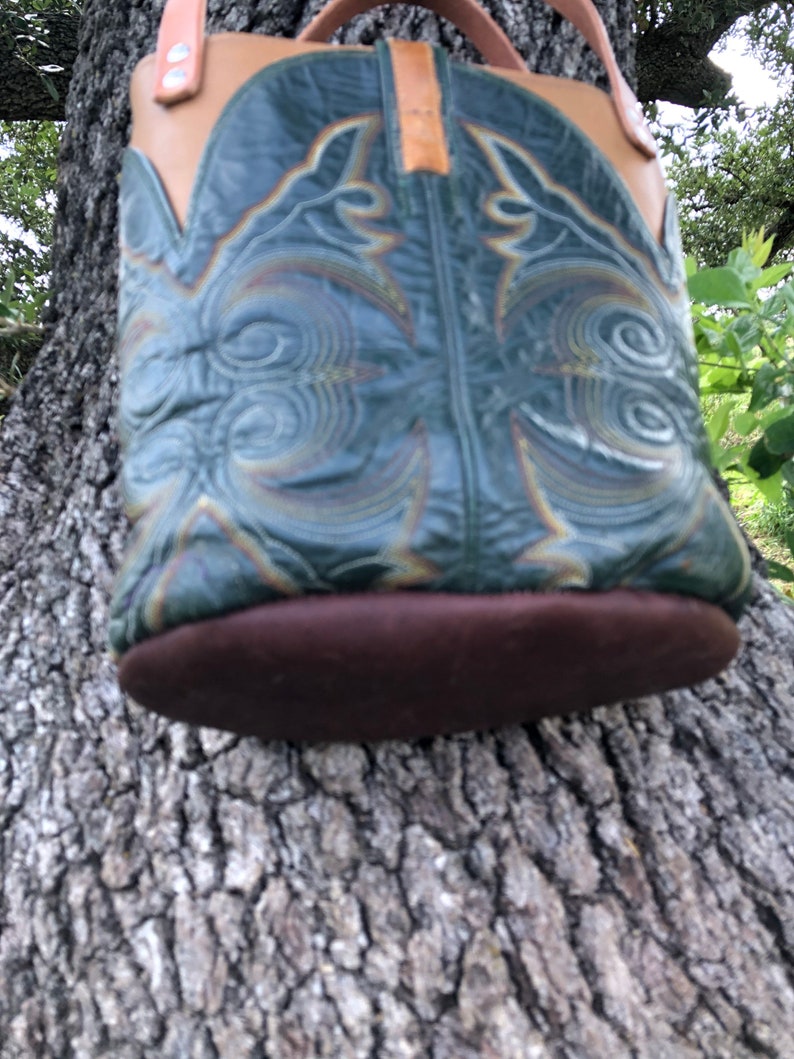 Upcycled Authentic Cowboy Boot Purse - Etsy