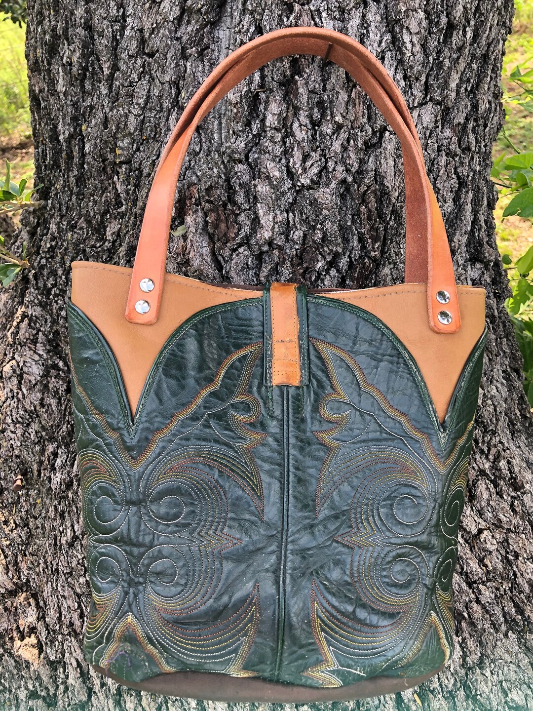 Upcycled Authentic Cowboy Boot Purse - Etsy