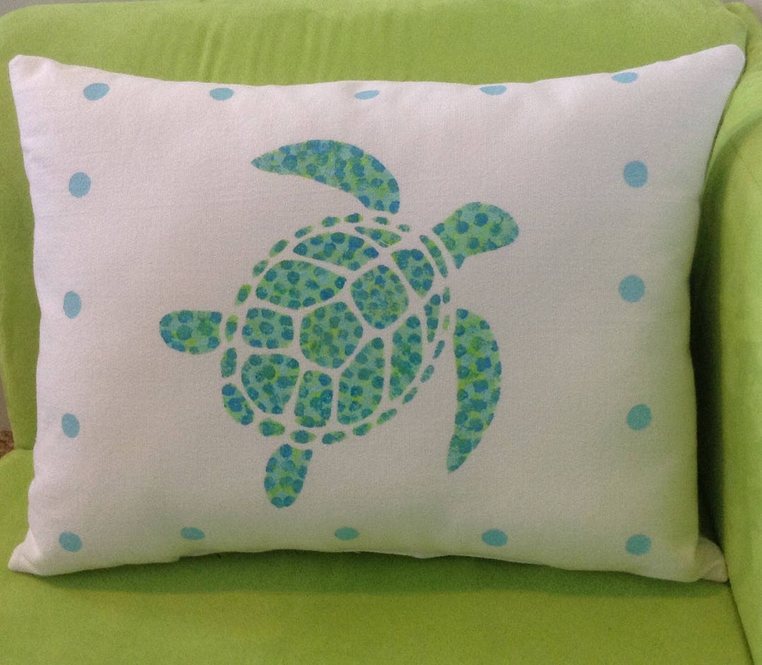 Sea Turtle Pillow - Etsy