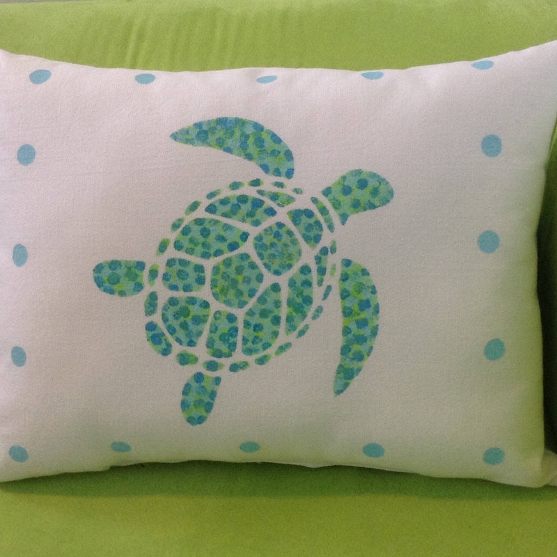Turtle Pillow - Etsy