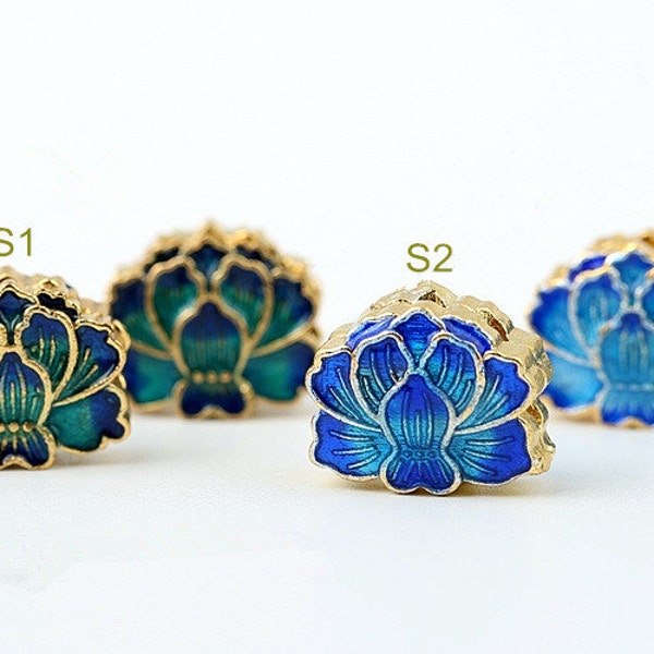 Enamel Lotus - Etsy