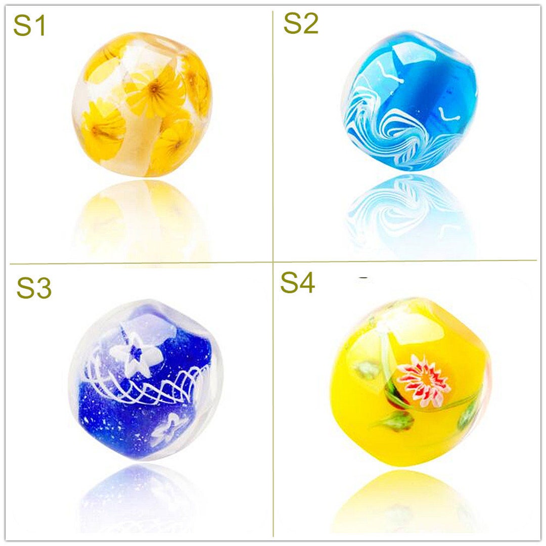 Lampwork 16mm 20mm Sunflower Flower Seagull Glaze Bead Glass Bead Charm ...