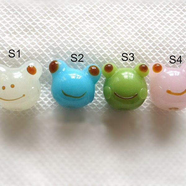 Glass Frog Bead - Etsy
