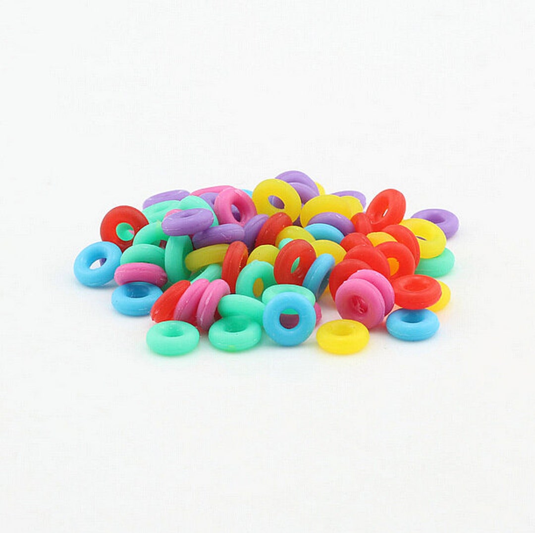 10 Pieces Color O Ring Circle Rubber Ring Silicone Ring Closed Type ...