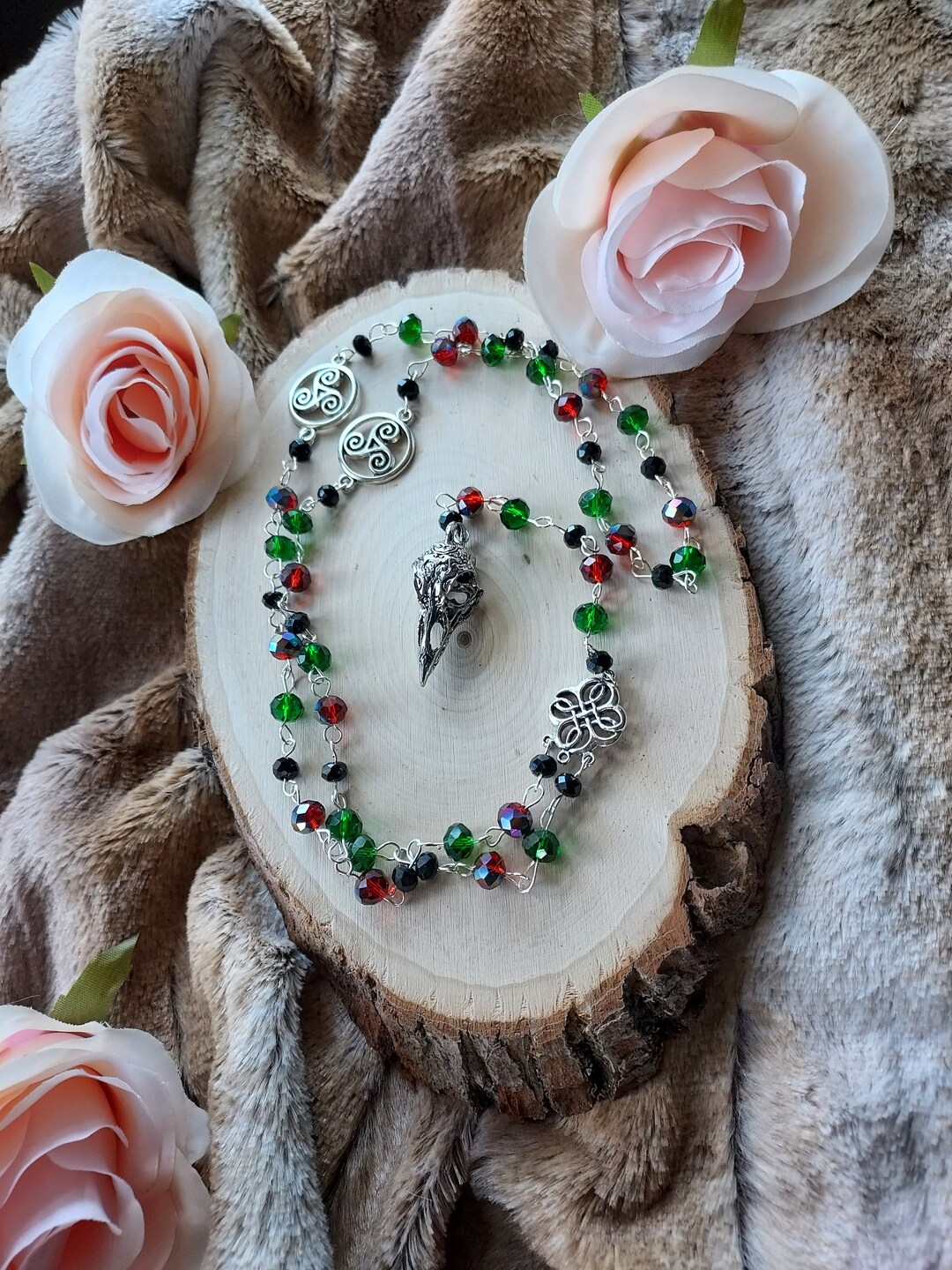 The Morrigan Prayer Beads, Rosary-style - Etsy