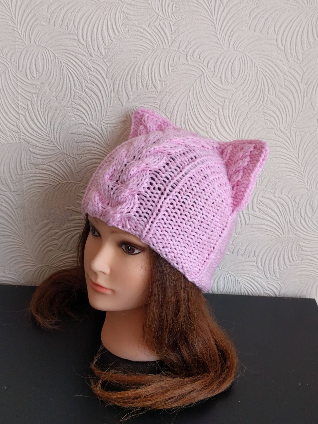 Pussyhat 2024/ Women's March Cat Ear Beanie/ Childless Cat Lady Hat ...