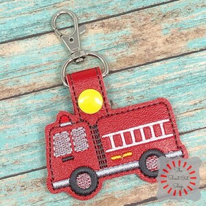 Fire Truck Keychain, Fire Truck Key Chain, Fire Truck Keyring, Fire ...