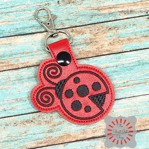 Ladybug Keychain, Ladybug Key Chain, Ladybug Keyring, Ladybug Keyfob ...