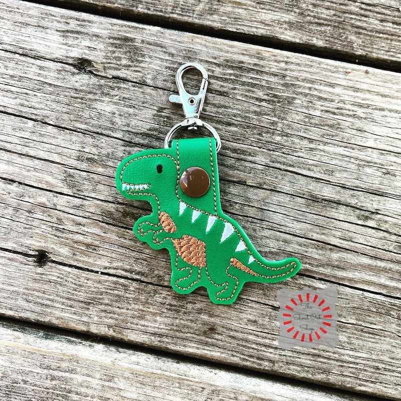 Dinosaur Key Chain - Etsy
