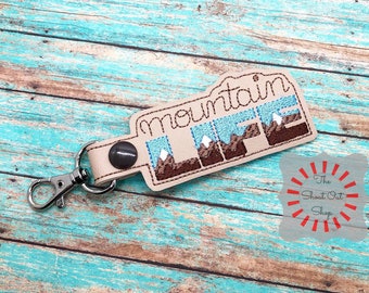 Mountain Key Chain - Etsy