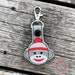 Gray Sock Monkey Keychain, Sock Monkey Key Chain, Sock Monkey Keyring ...