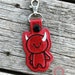 Red Sparkle Little Devil Keychain, Little Devil Key Chain, Cute Devil ...
