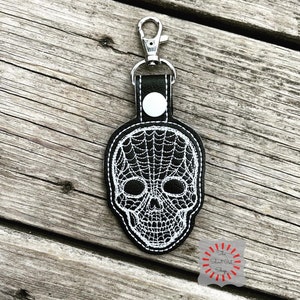 Webbed Skeleton Keychain, Webbed Skeleton Key Ring, Skeleton Key Chain ...