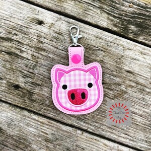 Pig Keychain, Pig Key Chain, Pig Keyring, Pig Key Ring, Hog Keychain ...