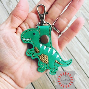 Dinosaur Keychain, Dinosaur Key Chain, Dinosaur Keyfob, Dinosaur Snap ...